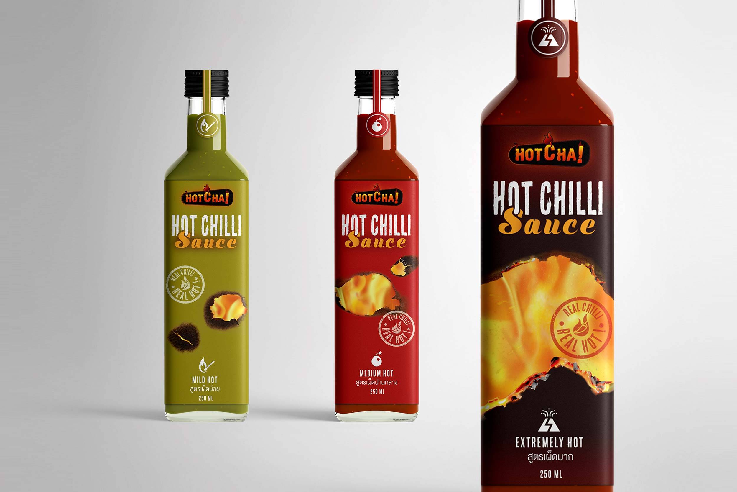 Hotcha : Chili Sauce Packaging & Branding Design Concept - strategic ...