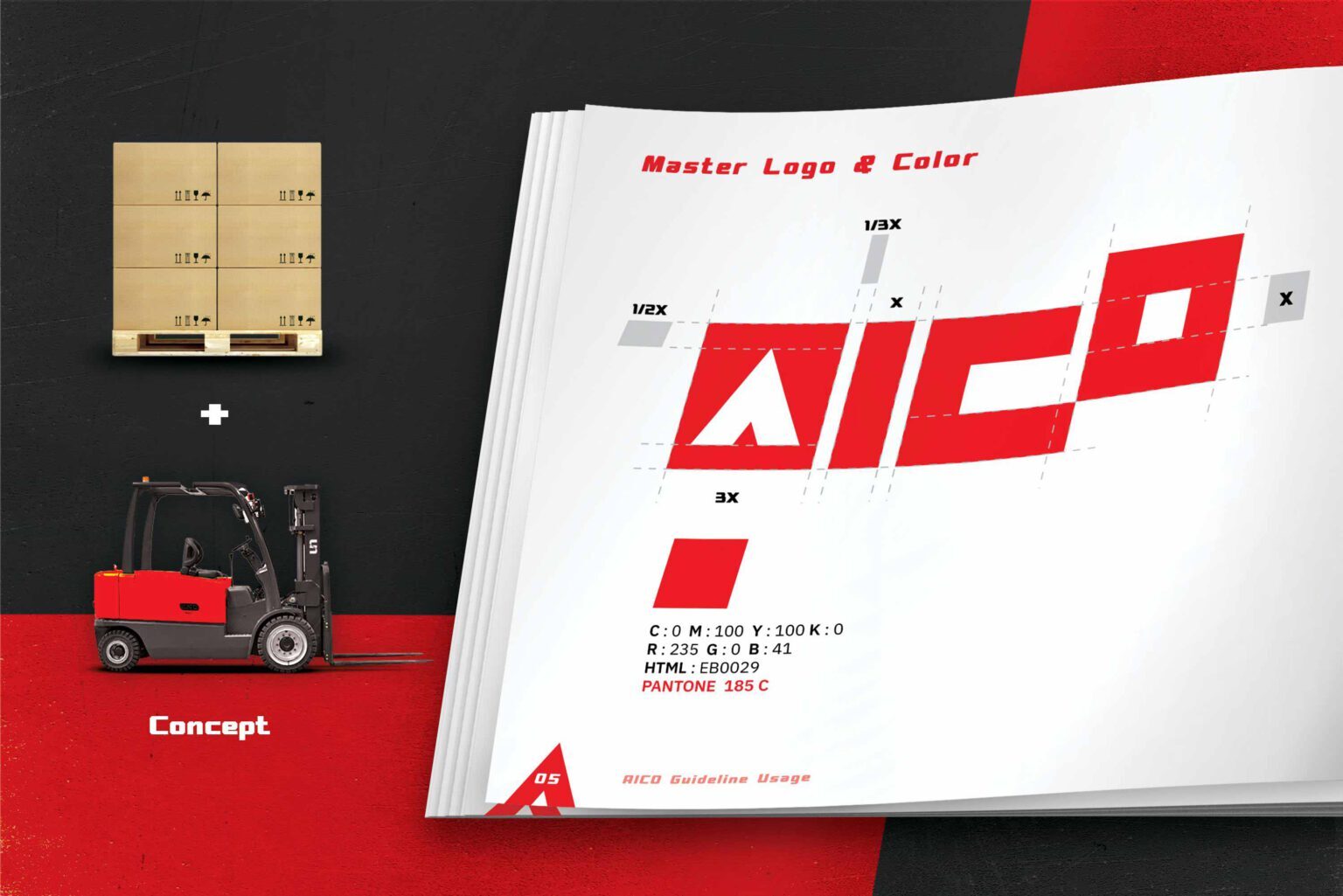 AICO : CI Guideline Usage - strategic design agency