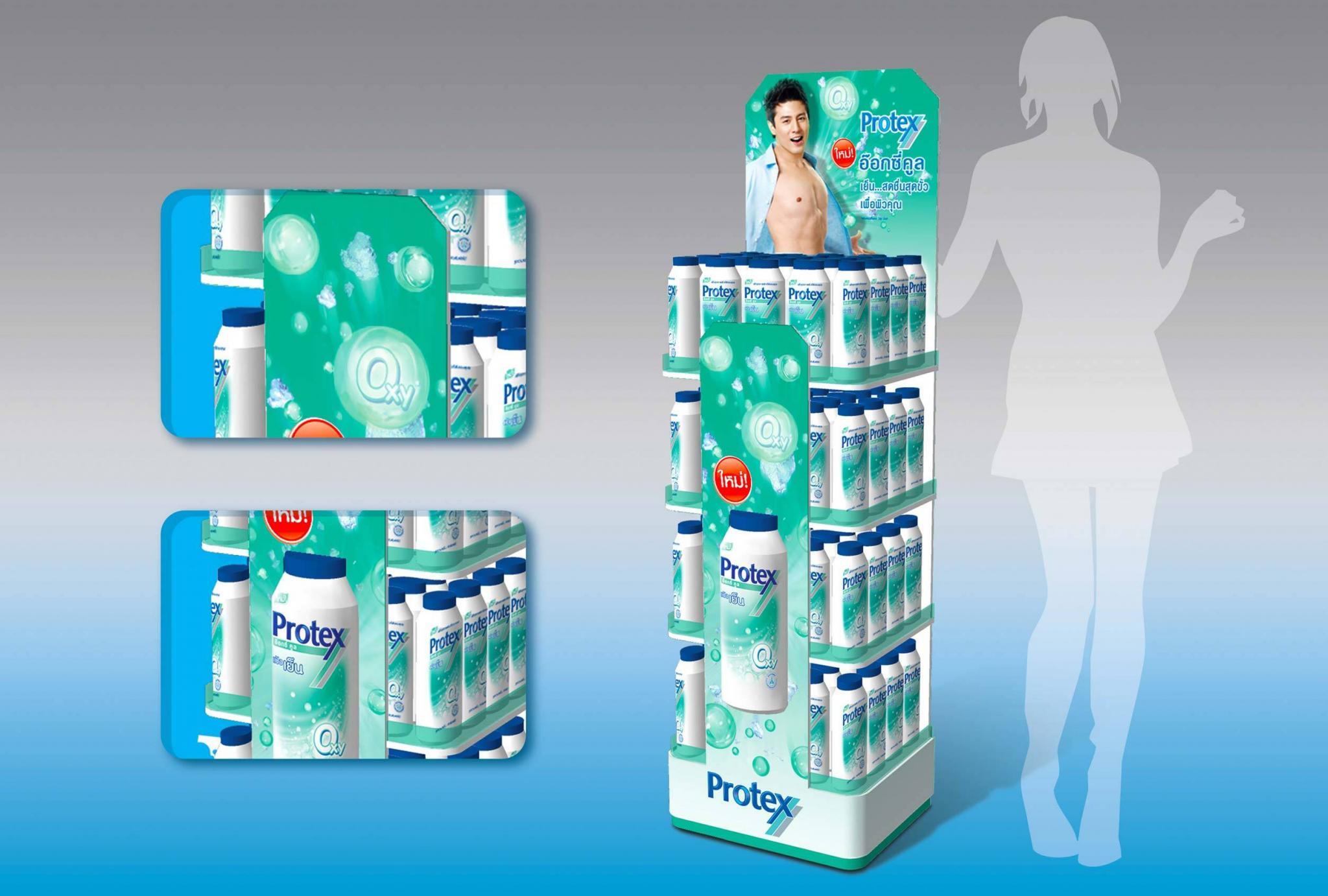 Protex Oxy Cool : Display - strategic design agency