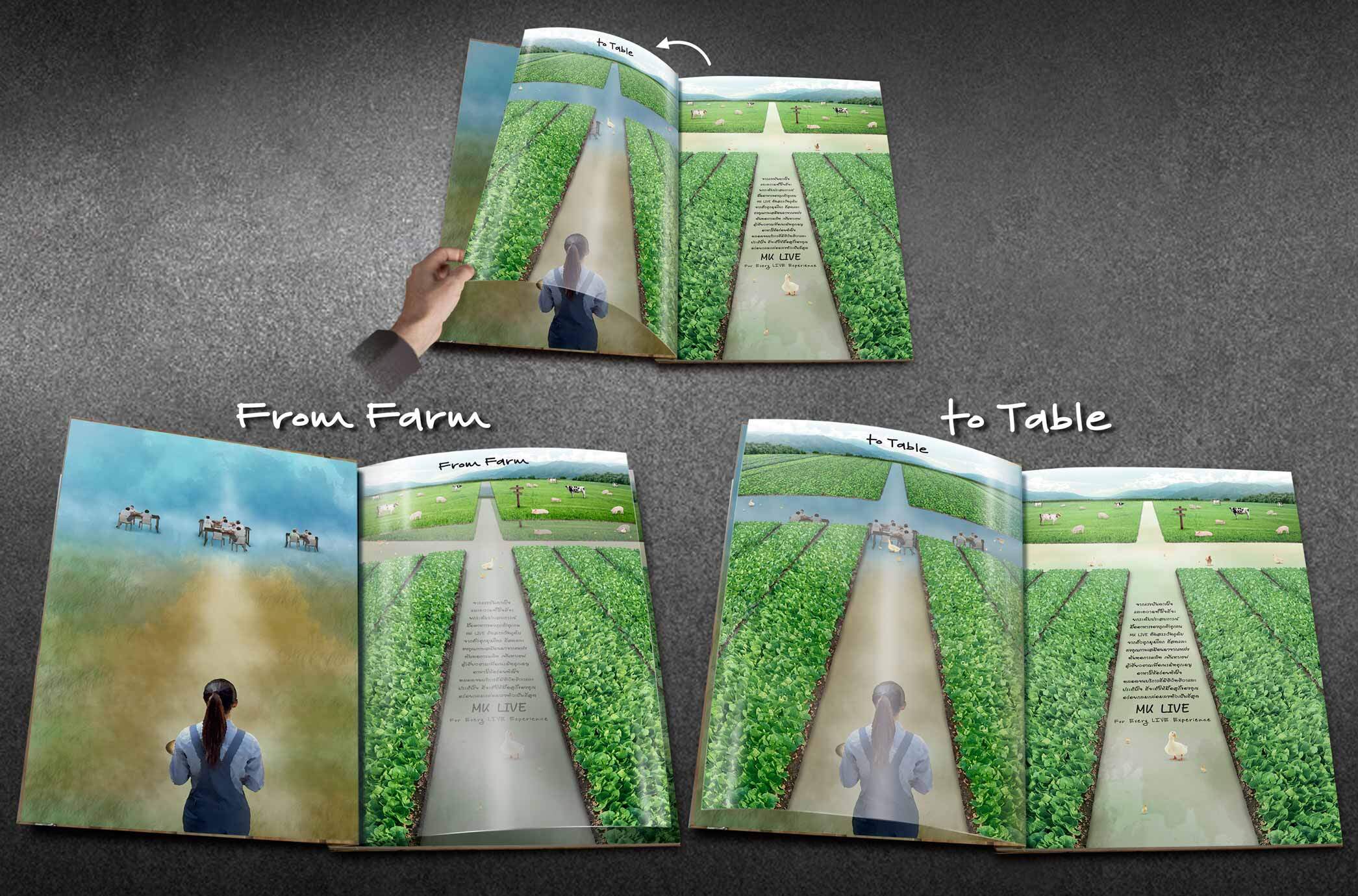 MK Live Menu : Print media - strategic design agency