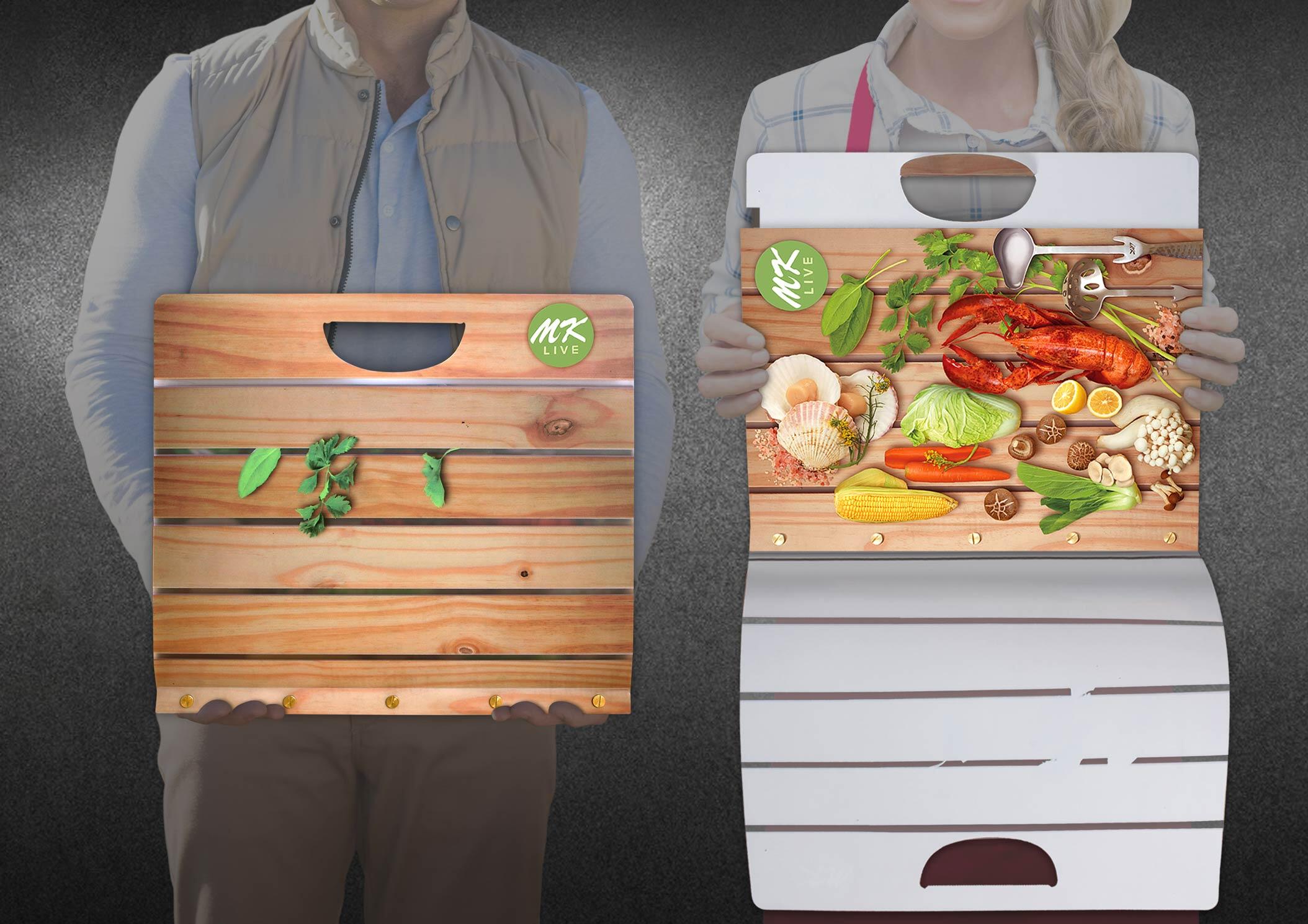 MK Live Menu : Print media - strategic design agency