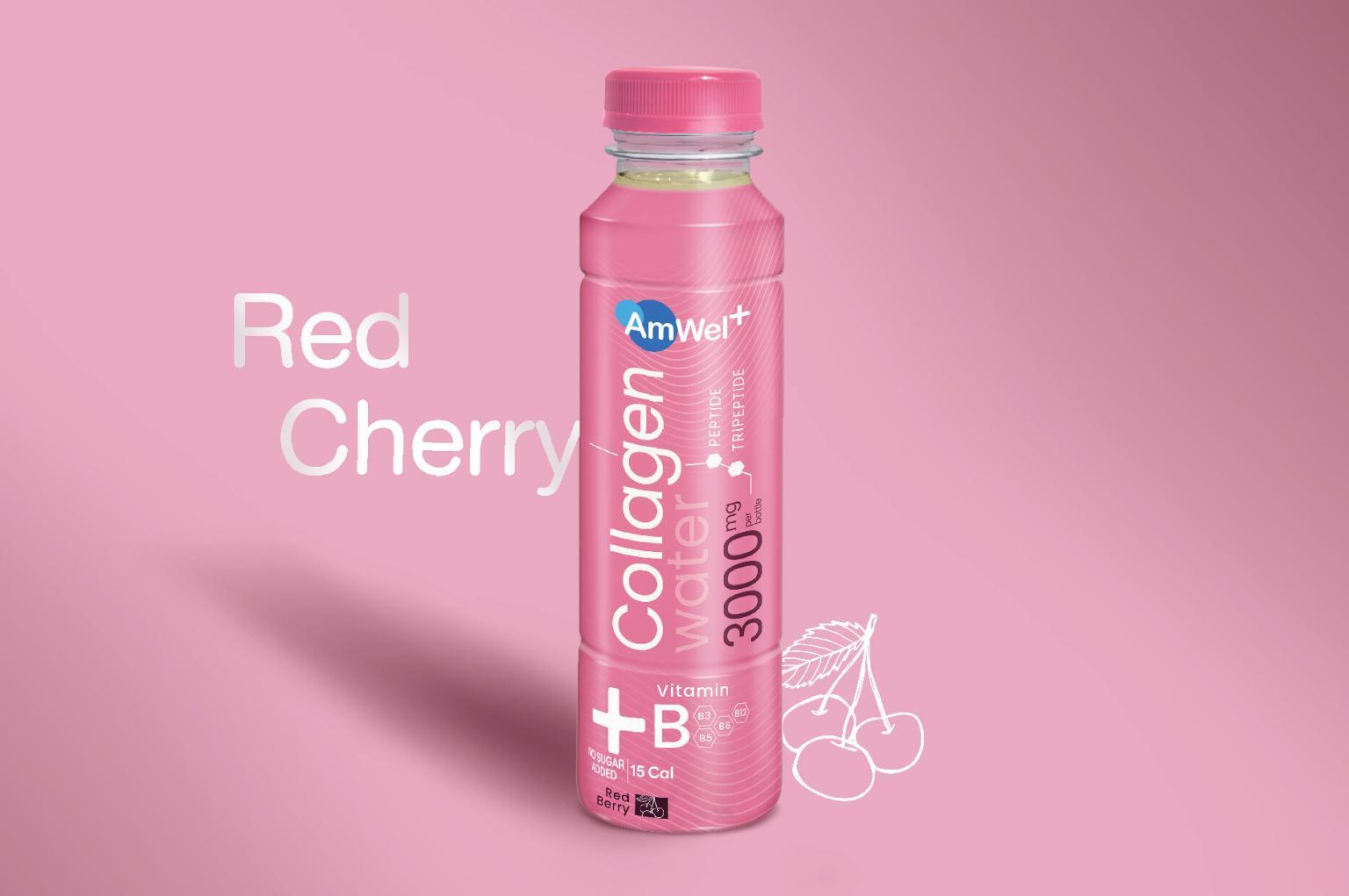AmWel+ Collagen Water Drink : Packaging Design - strategic design agency