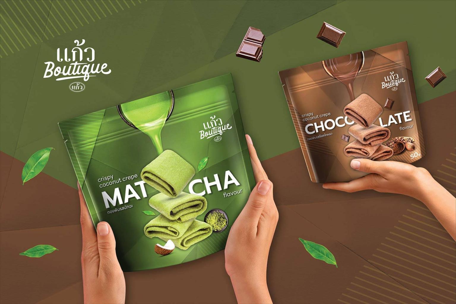 Kaew Boutique - Crispy Coconut Crepe : Packaging Design - strategic ...