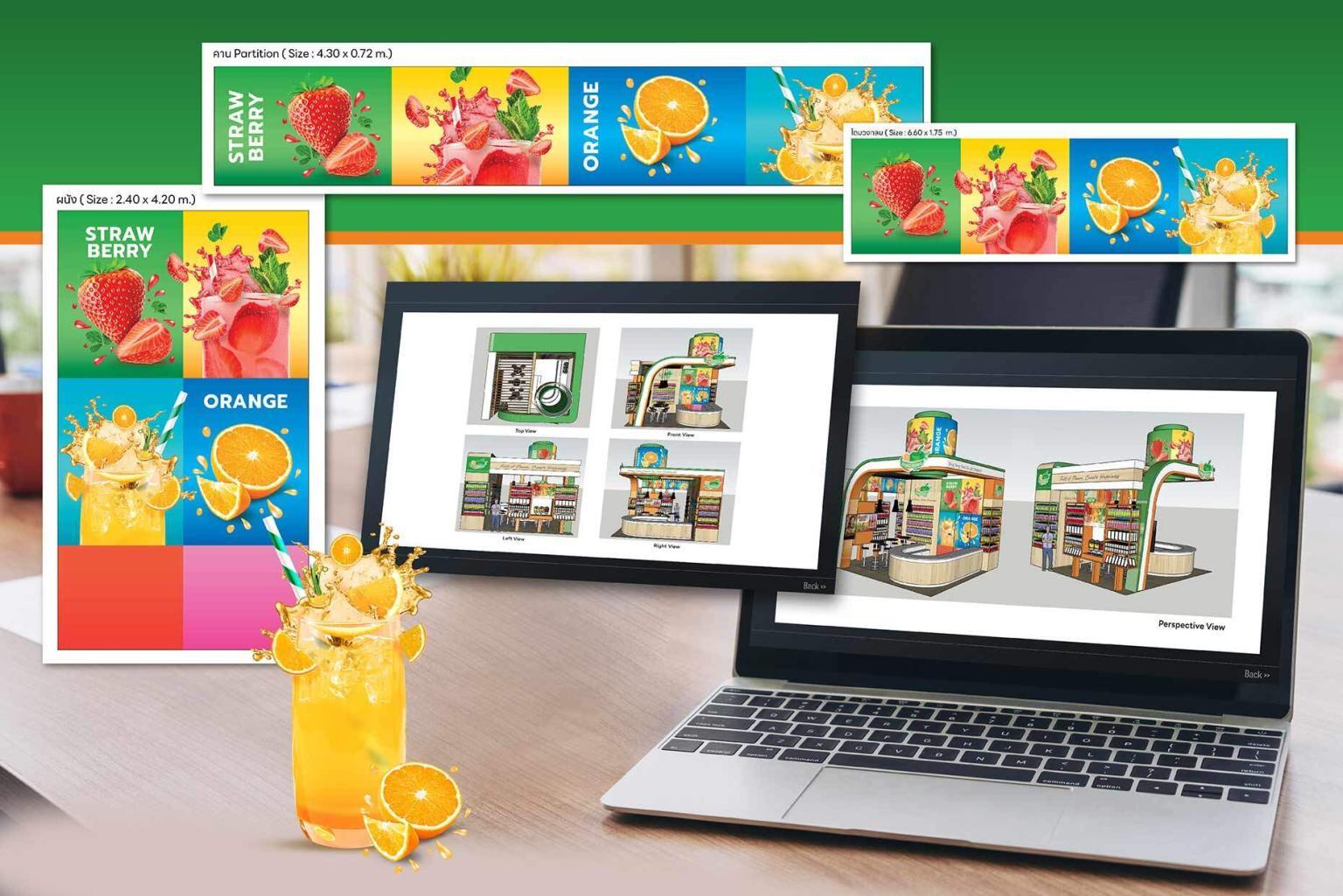 Ding Fong Food : Thaifex Booth Design - strategic design agency