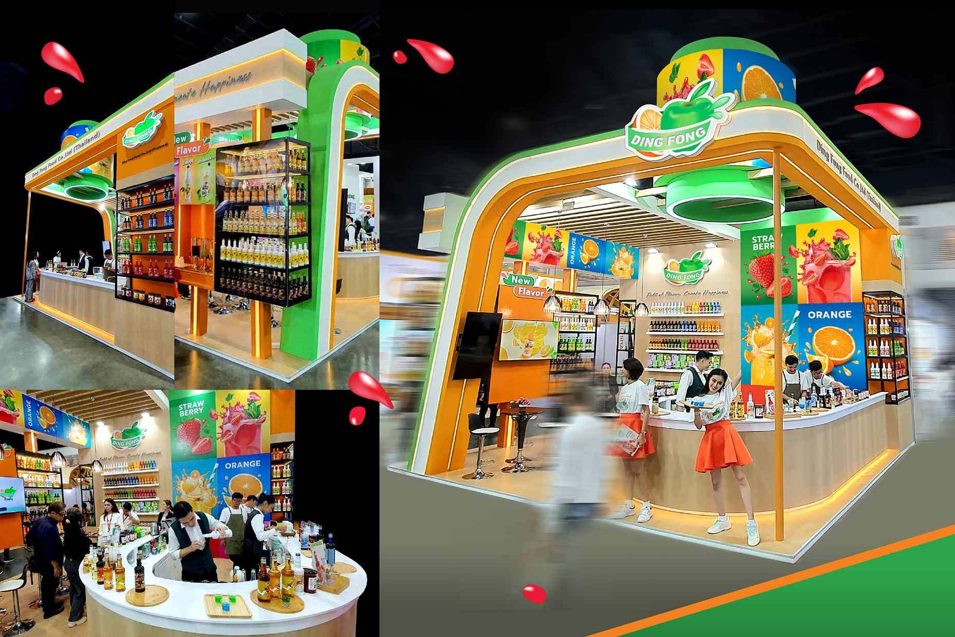 Ding Fong Food : Thaifex Booth Design - strategic design agency