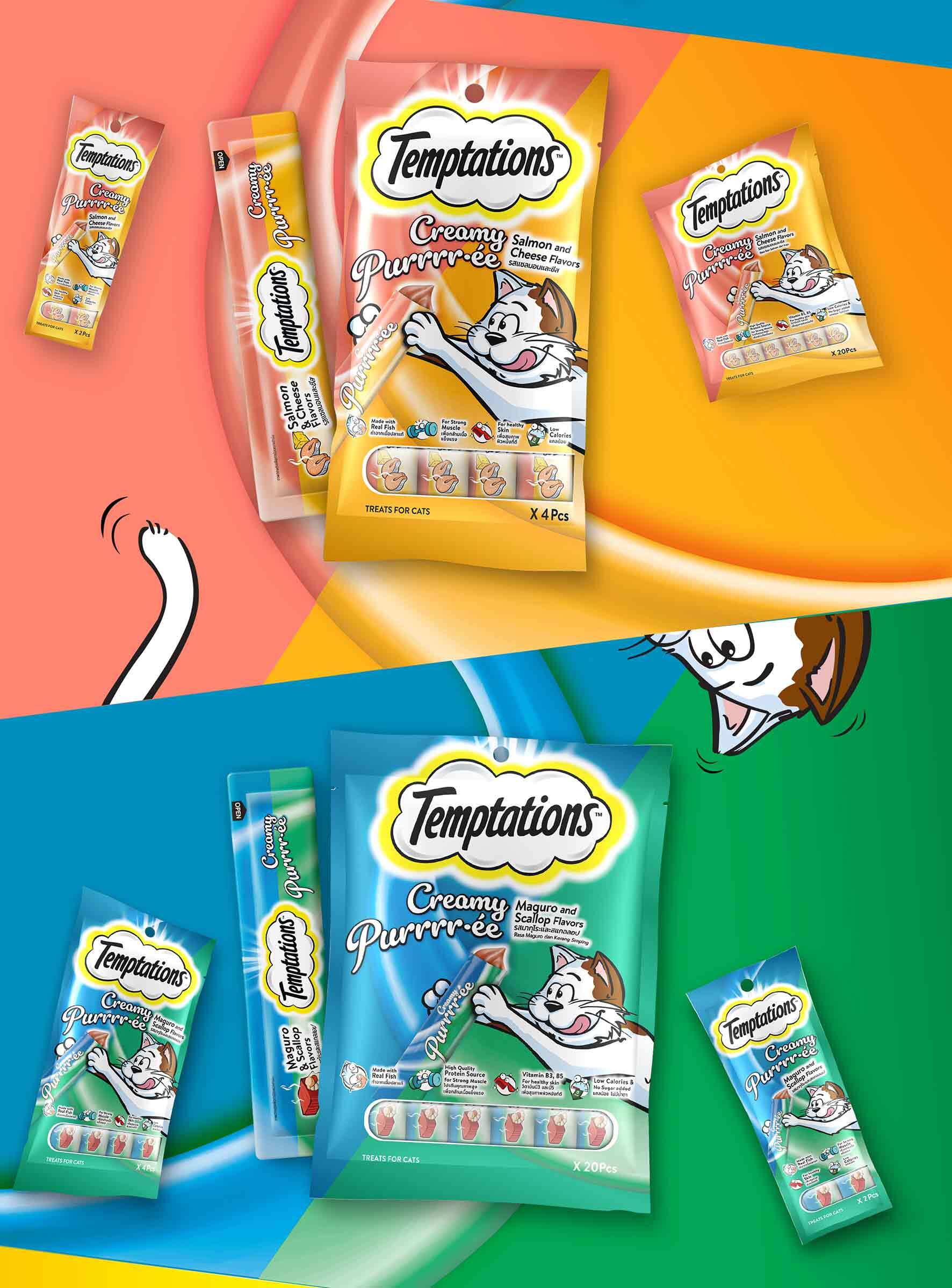 Temptations-Creamy Puree : Packaging Design Project