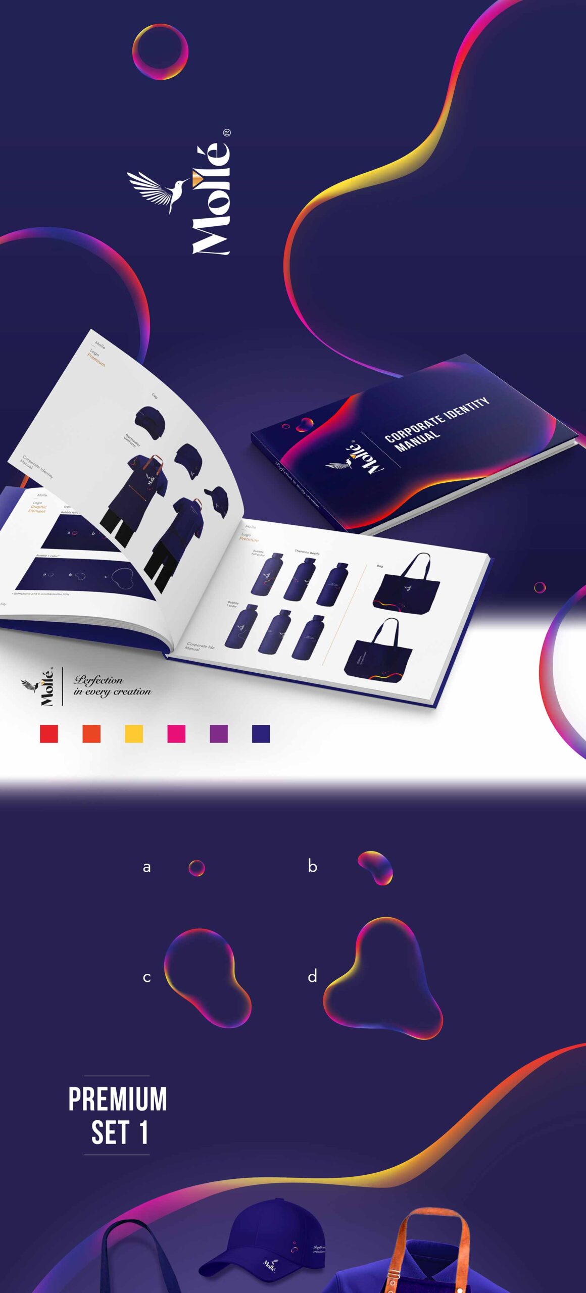 Molle – Flavoured Syrup : Merchandise design - strategic design agency