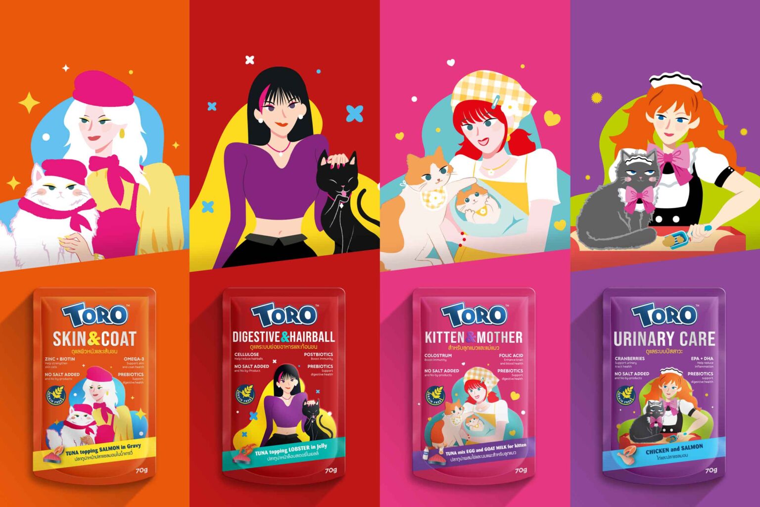 TORO - Cat food : Repackaging Design Project - strategic design agency